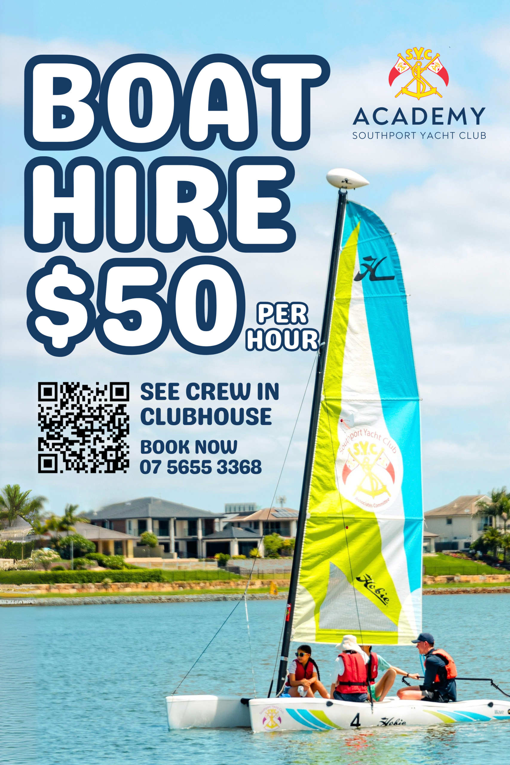 Boat and SUP hire - Southport Yacht Club